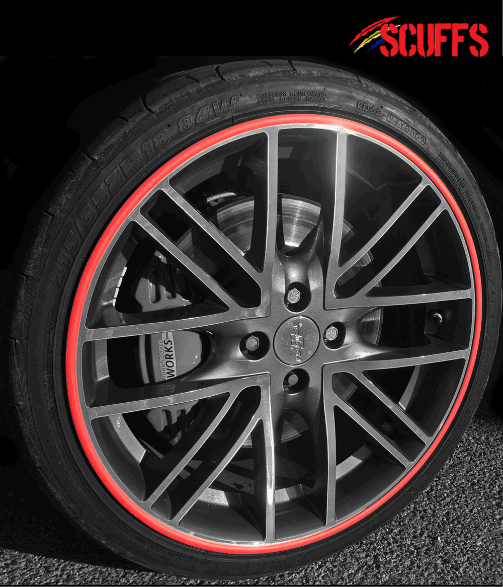 Scuffs Single- Spare Set For One Wheel - red | Aroba